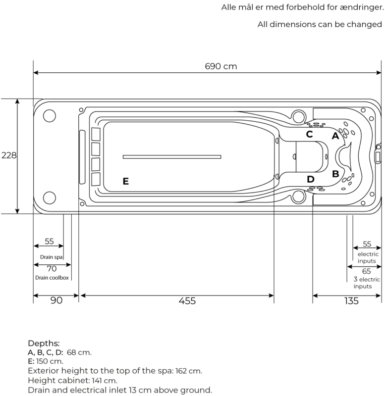 Swim Spa Mighty Nile - Spabad/jacuzzi for 4 people