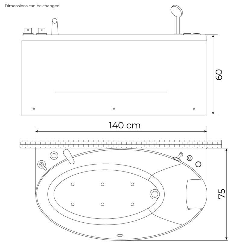 Indoor spa model Breeze - Spa/jacuzzi for two people